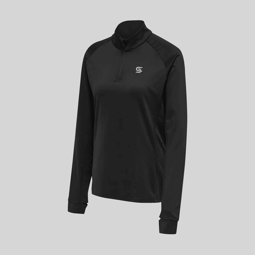 MidLayer Black | Workout Shirt For Women's | Sports Cartel
