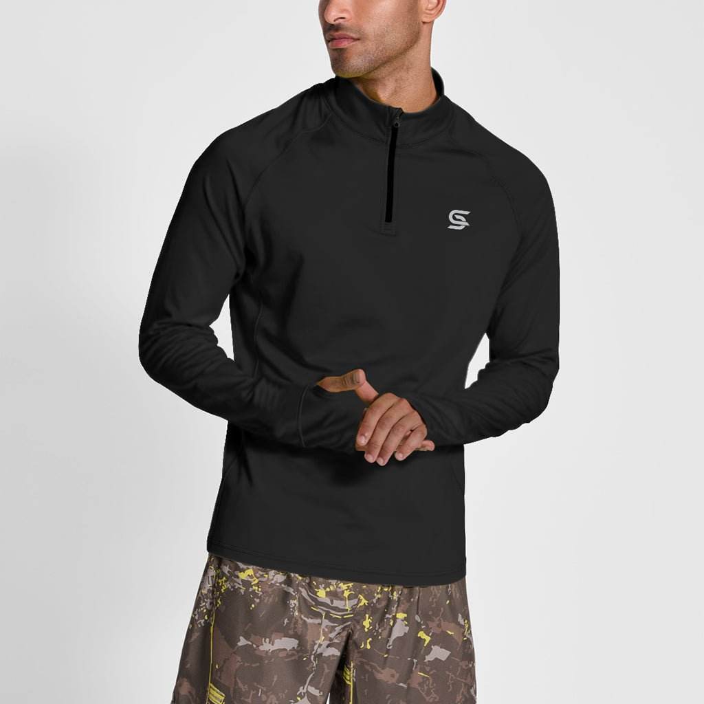 MidLayer Black | Workout Shirt For Men's | Sports Cartel